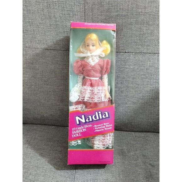 Unknown | Toys | Vintage Nadia 1 12 Fashion Doll Hong Kong Red Shimmer ...